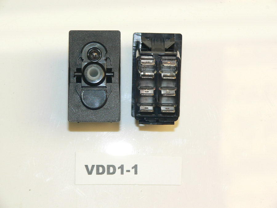 VDD1-1 Carling ON/ON double pole rocker switch w/independent lamp ...