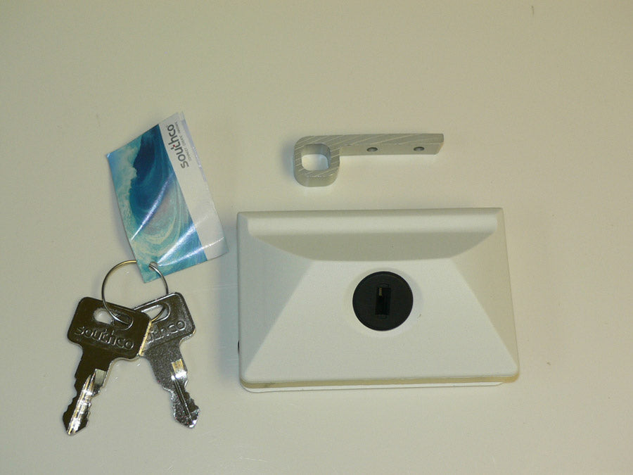 Mobella MG Secure door entry lock WHITE | Flounder Pounder Marine