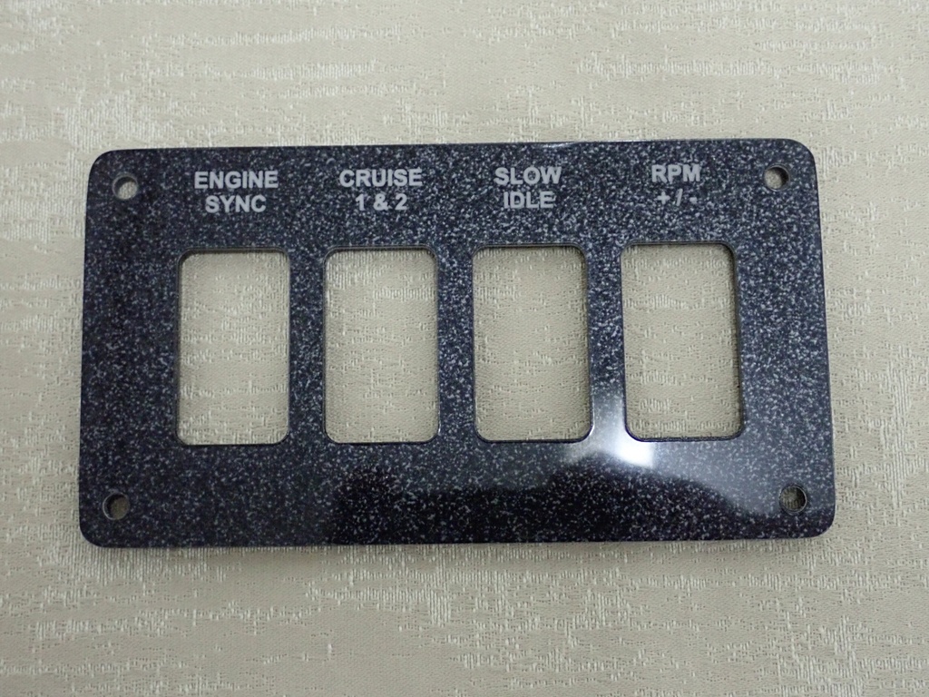 Cummins Engine Control Panel (4 Switch Layout) | Flounder Pounder Marine