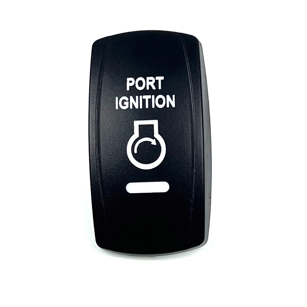 C5 Engraved Actuator/Cover : PORT IGNITION | Flounder Pounder Marine