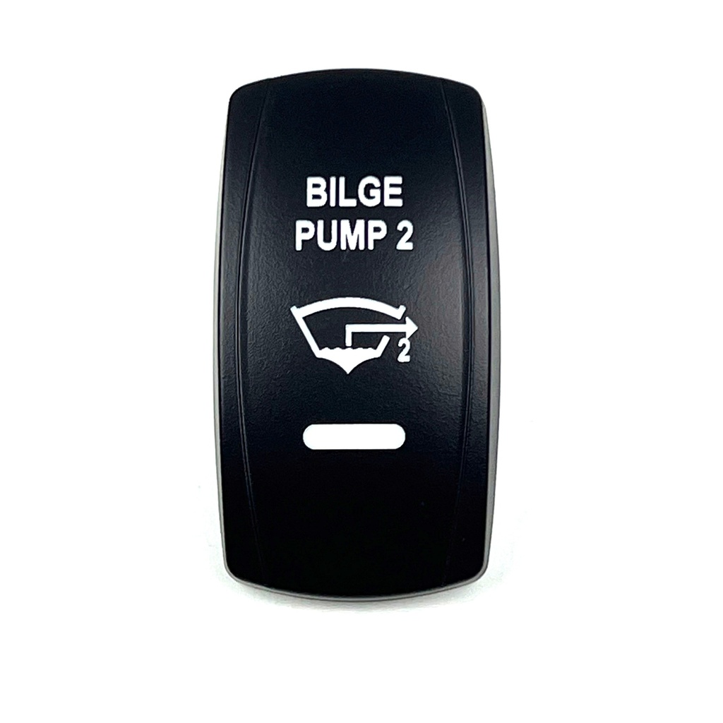 C5 Engraved Actuator/Cover : BILGE PUMP 2 | Flounder Pounder Marine