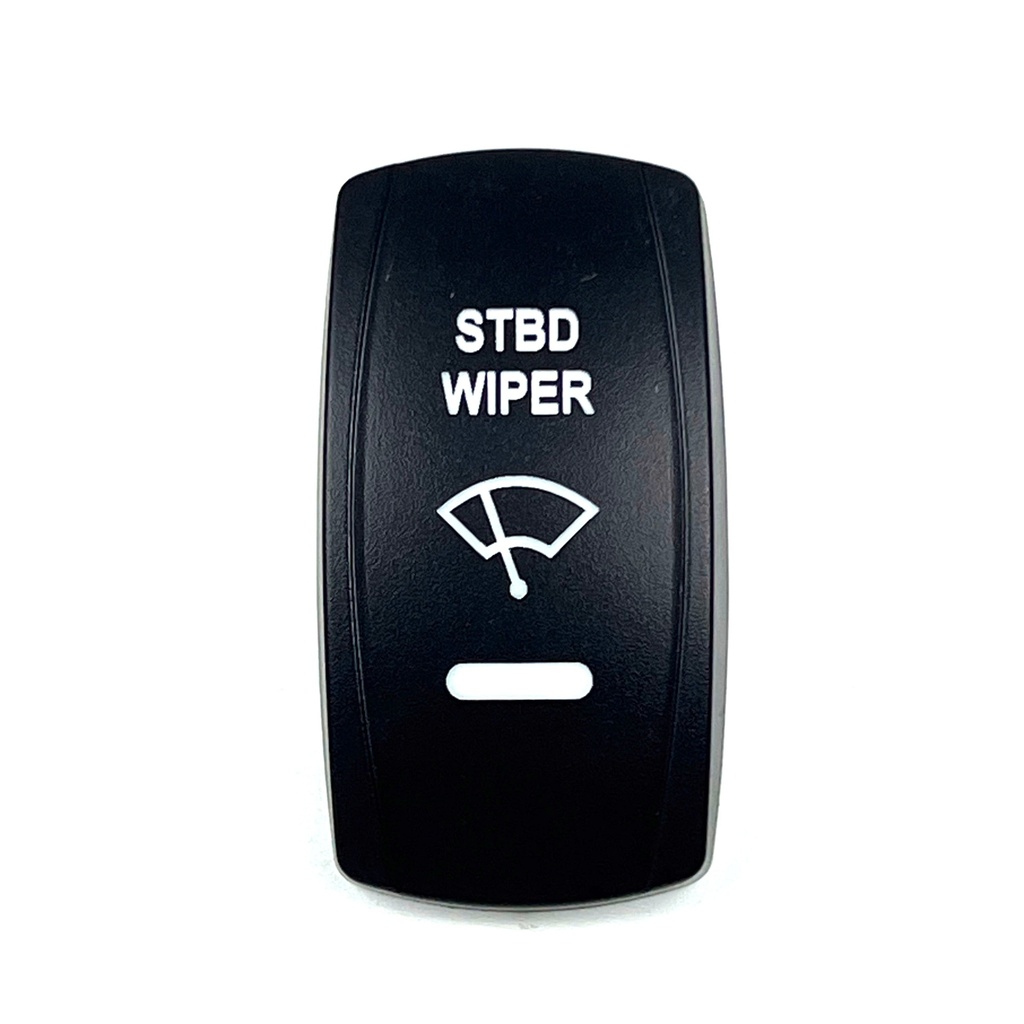 C5 Engraved Actuator/Cover : STBD WIPER | Flounder Pounder Marine