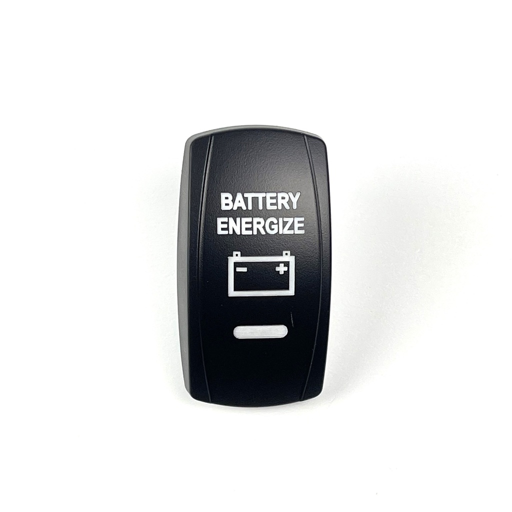 C5 Engraved Actuator/Cover : BATTERY ENERGIZE | Flounder Pounder Marine