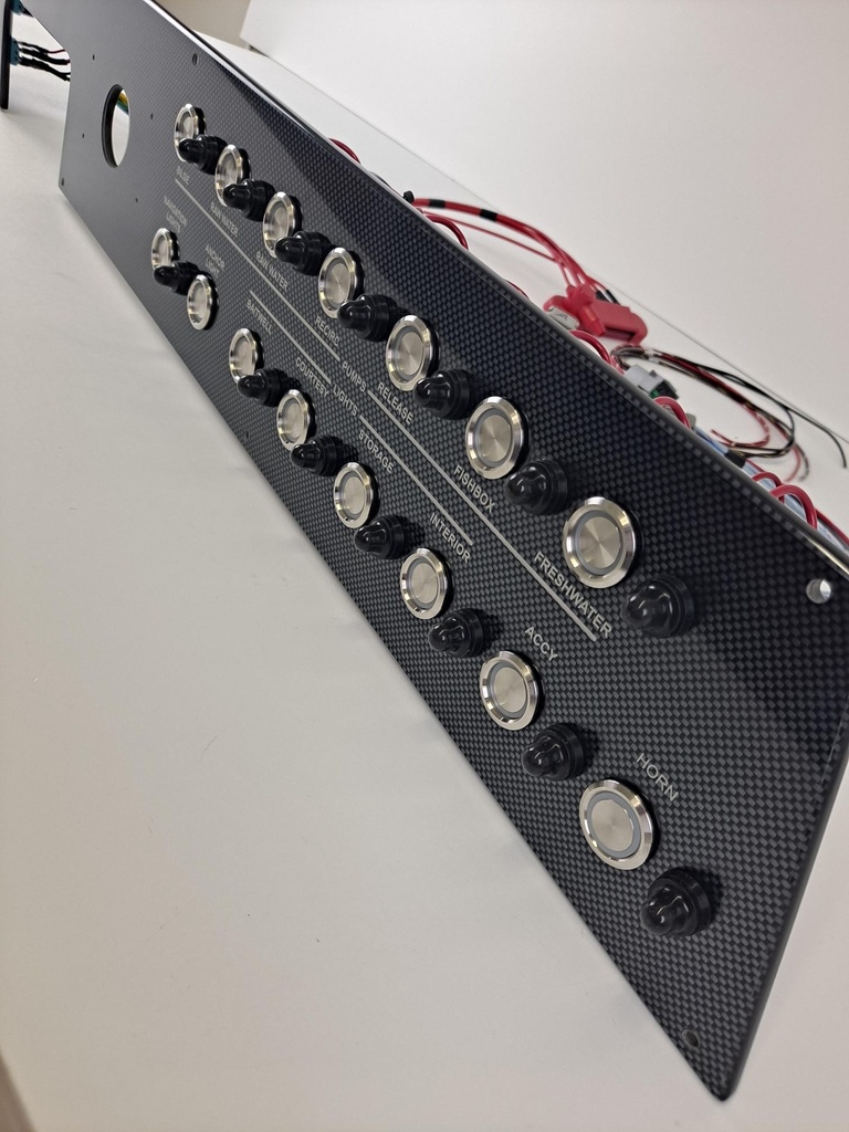 Fully Wired Replacement Switch Panel w/ Pushbutton Switches - Scout 251 ...